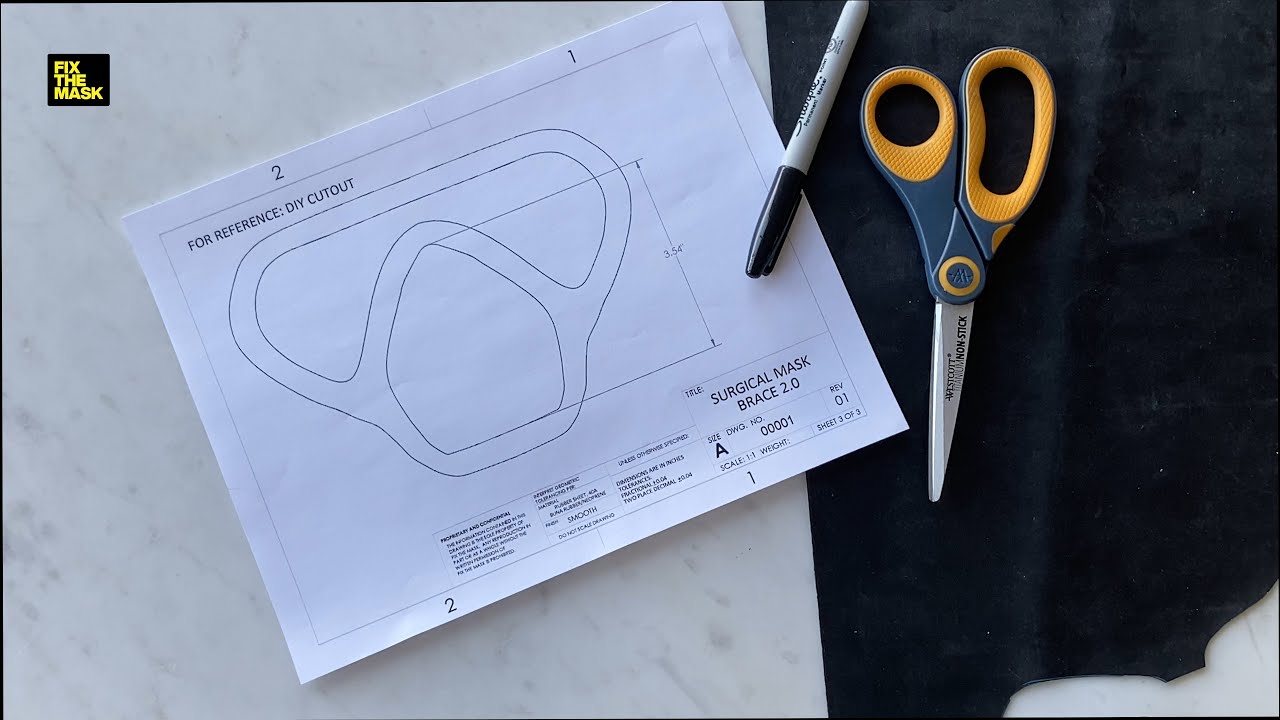 DIY Surgical Mask Brace V2 - Rubber Sheets #FixTheMask » casiMedicos TV